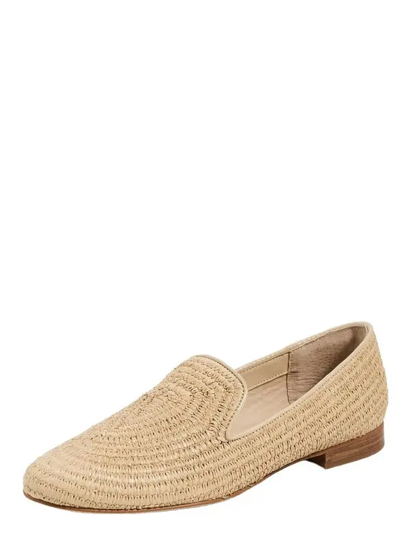 Dolce Vita Baylen Raffia Flats - Natural Woven Raffia