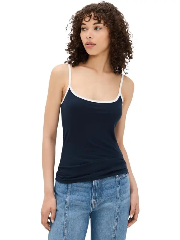 B Sides Zora Ringer Tank - Navy/white