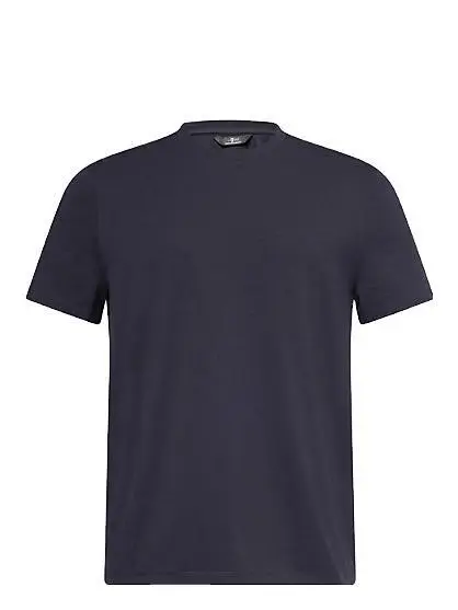 7 For All Mankind Luxe Performance Stretch-cotton T-shirt - Navy