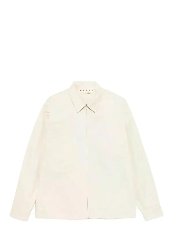 Marni Zip-up Shirt - Neutrals