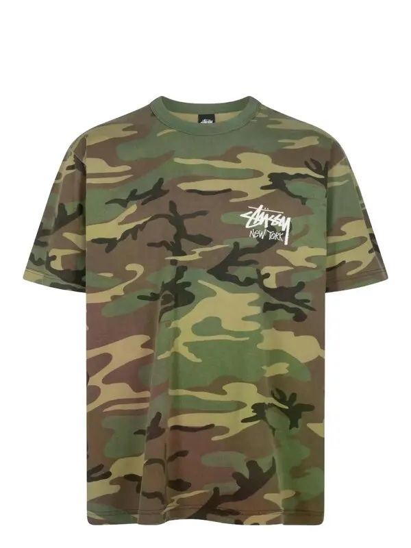 StÜssy Basic New York Exclusive Camo T-shirt - Brown