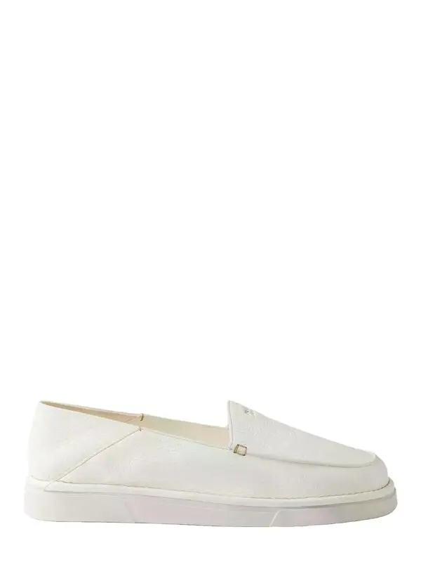 Prada Slip-on Leather Shoes - White