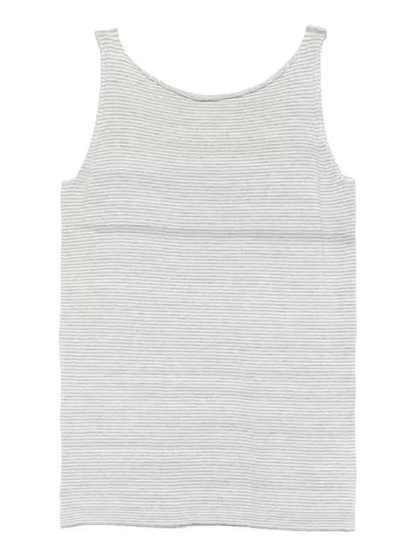 MA'RY'YA Ribbed Knit Tank Top - Grey