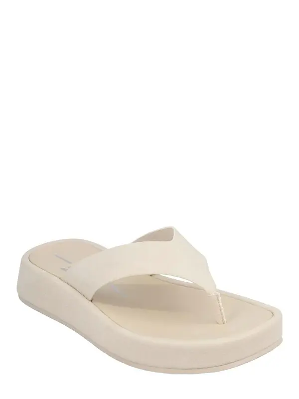Mia Pamelia Wedge Sandal - Ecru