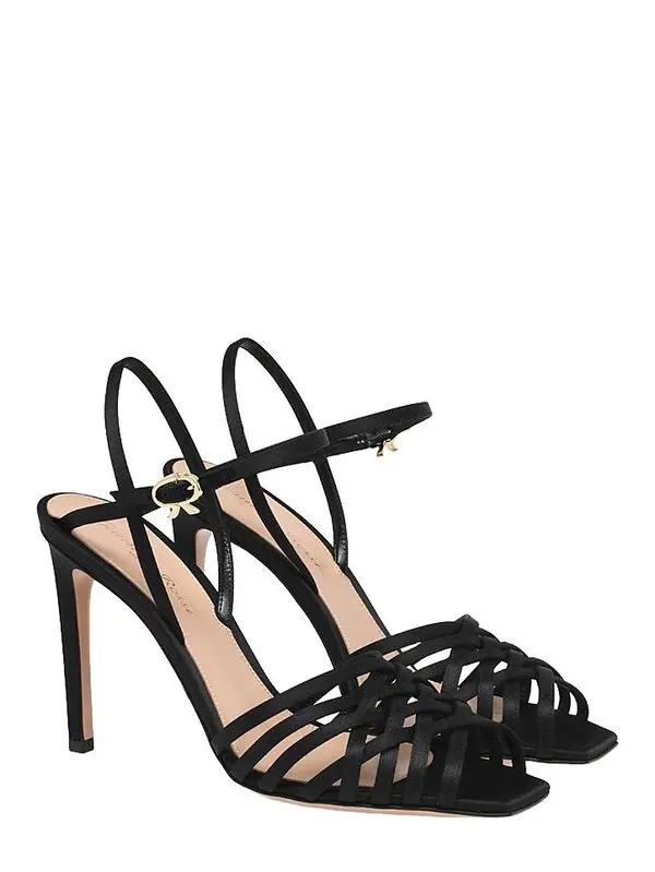 GIANVITO ROSSI Kerry Strappy Sandals - Black Fabric