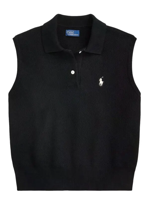 Ralph Lauren Sleeveless Polo Top - 002 Polo Black