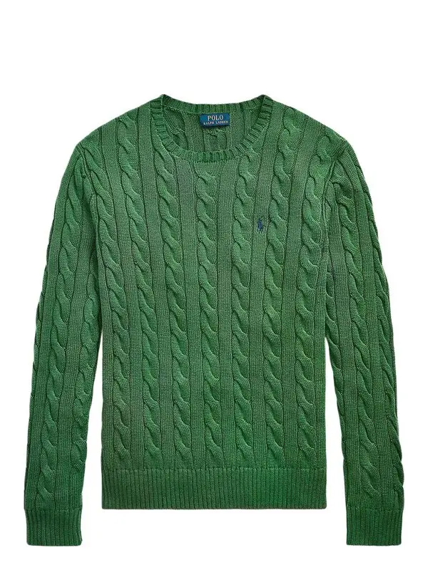 Polo Ralph Lauren Cable-knit Cotton Sweater - Green