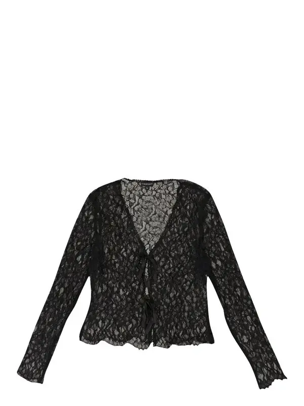 Callipygian Lace Top - Black
