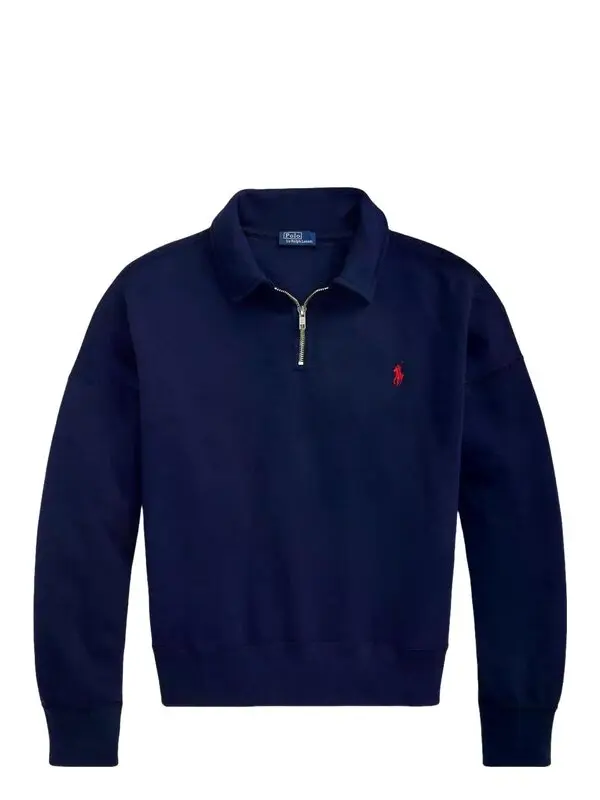 Ralph Lauren Zip-up Polo Top - Blue