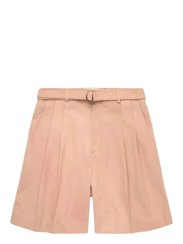 CMMN SWDN Marshall Pleated Belted Shorts - Pink