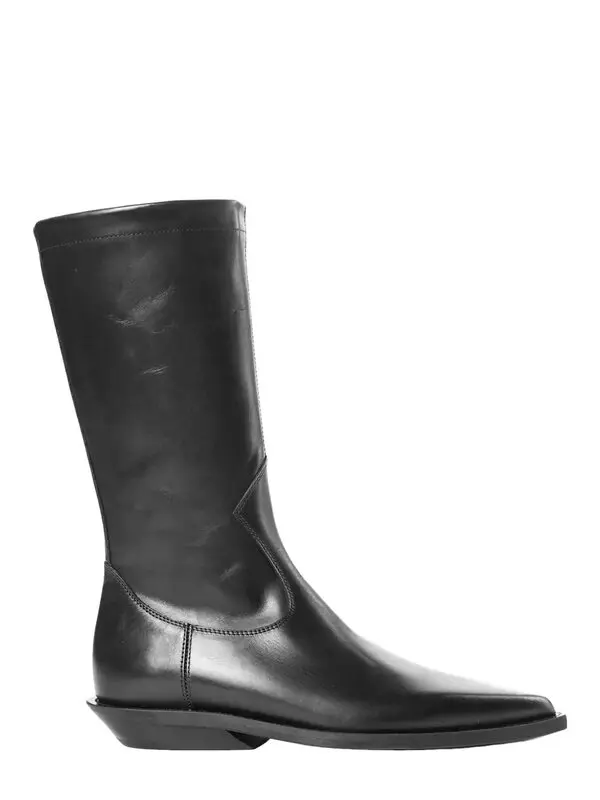 ANN DEMEULEMEESTER Jani Cowboy Boots - Black