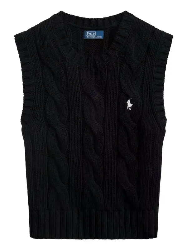 Polo Ralph Lauren Cable-knit Vest - 004 Polo Black