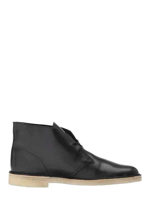 Clarks Leather Desert Boots - Black