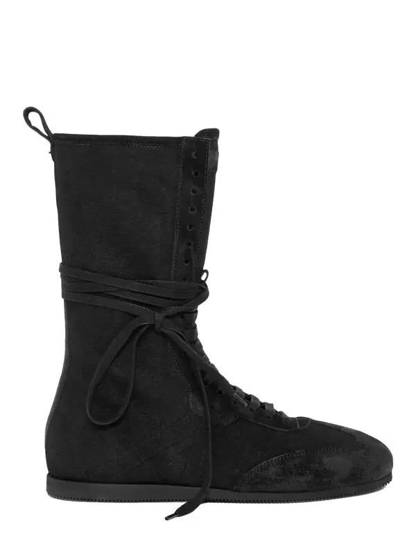 ANN DEMEULEMEESTER Fides Lace-up Boots - Black