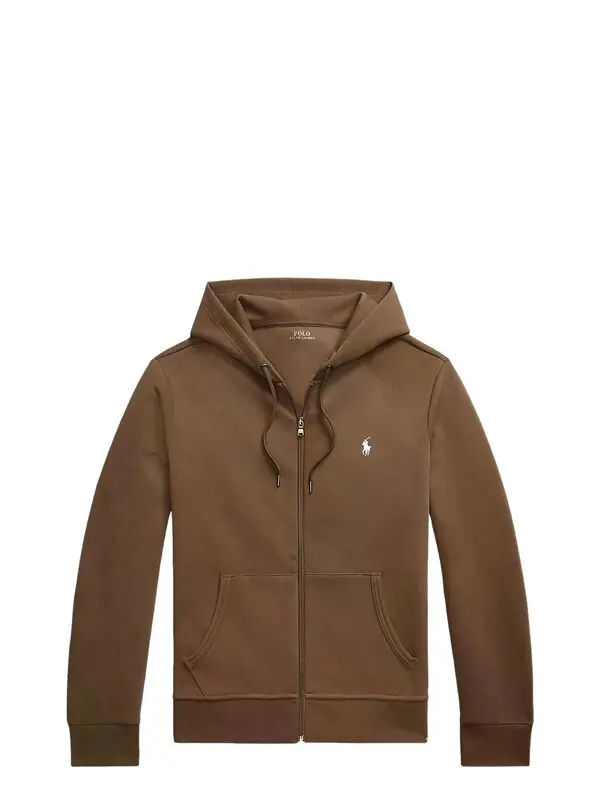 Ralph Lauren Double-knit Zip-up Hoodie - Brown
