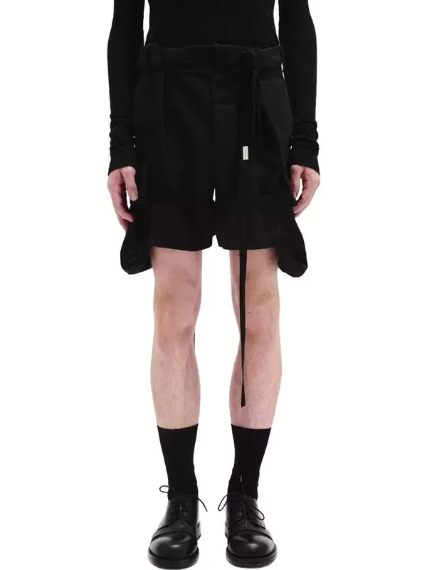 ANN DEMEULEMEESTER Tino Cargo Shorts - Black