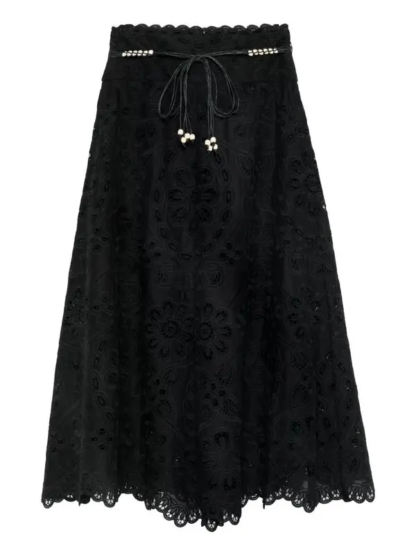 Zimmermann Rhiannon A-line Skirt - Black