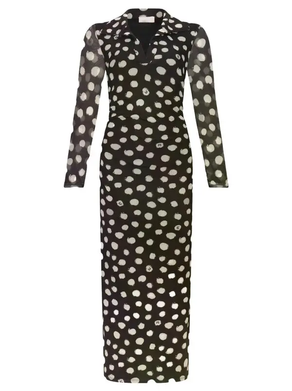Liu Jo Polka-dot Print Dress - Black