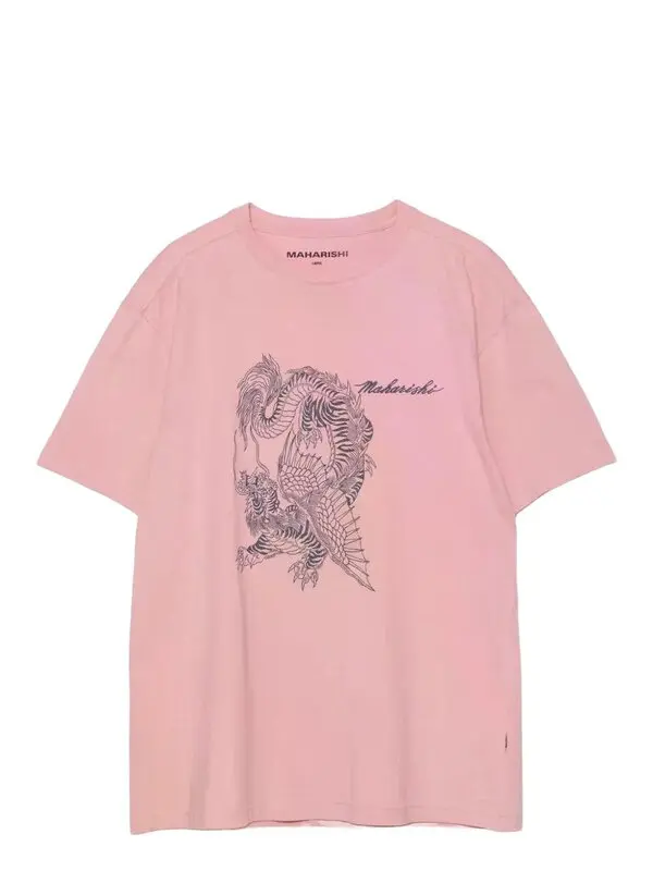 MAHARISHI Tiger Dragon T-shirt - Pink