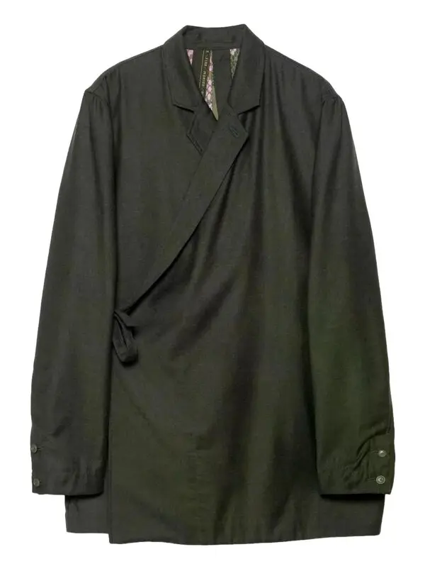MAHARISHI Wrapped-front Blazer - Green
