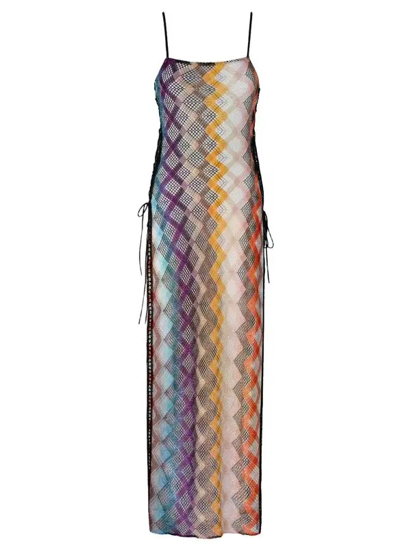 Missoni Zigzag-pattern Midi Dress - Black