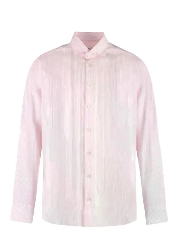 BASTONCINO Striped Buttoned Shirt - Pink
