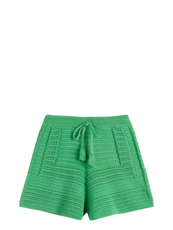 Chinti & Parker Crochet-knit Shorts - Green