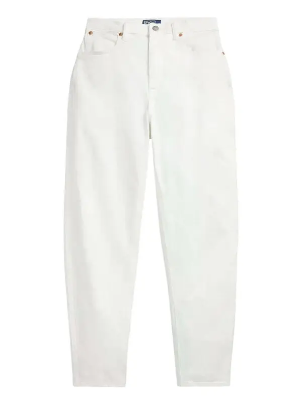 Polo Ralph Lauren High-rise Tapered Jeans - White