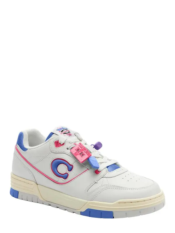 Coach 90s Pack Soho Sneakers With Charms - Optic White/purple