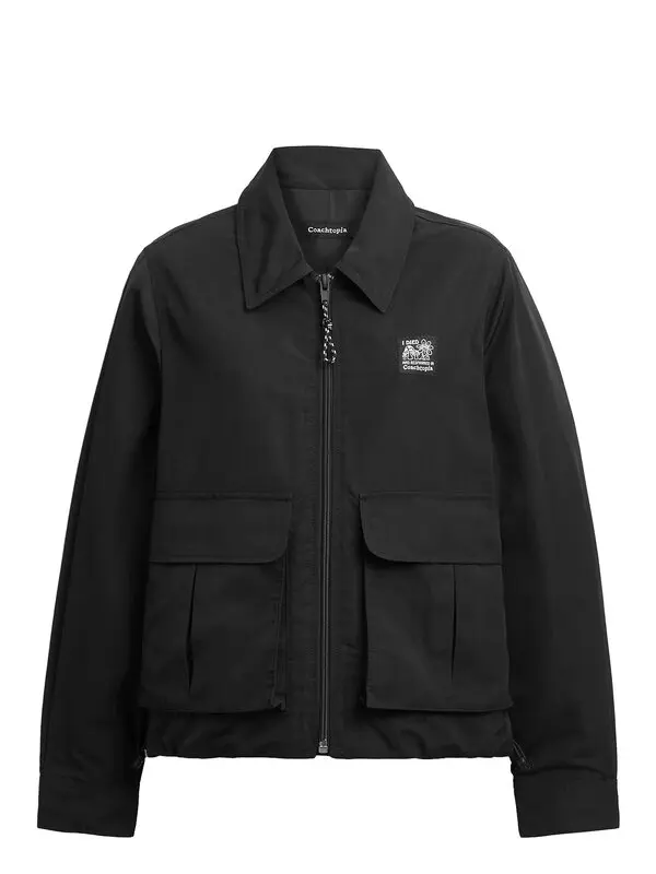 COACHTOPIA Loop Cargo Cropped Jacket - Black