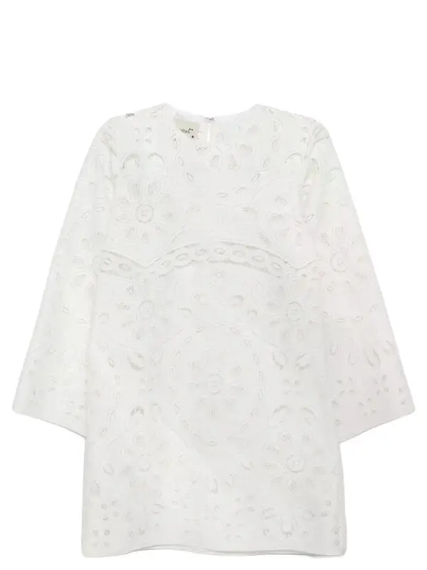 BAMBAH Blanca Eyelet Tunic Dress - White