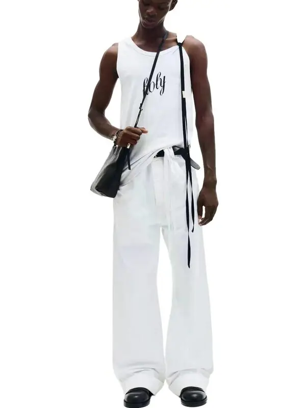 ANN DEMEULEMEESTER Michael Trousers - White