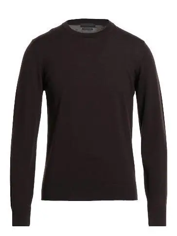 DANIELE FIESOLI Merino Wool Crewneck Sweater - Brown