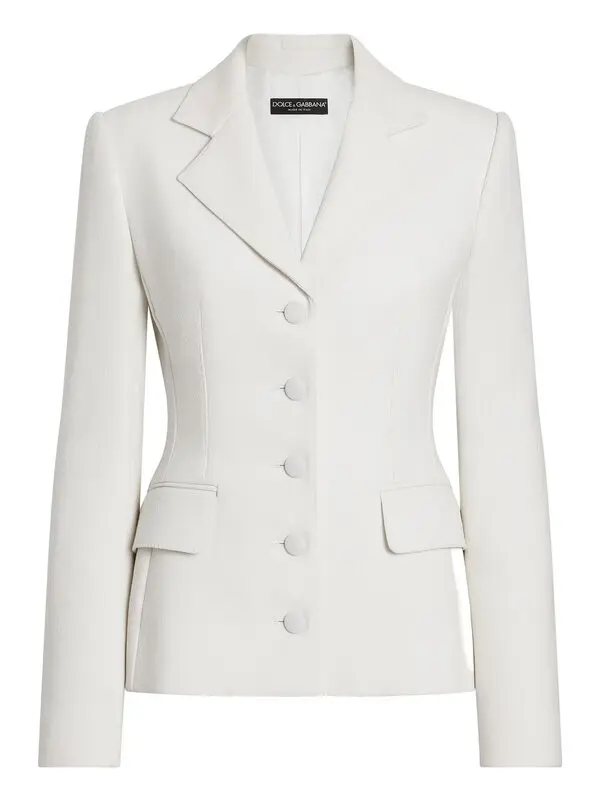 Dolce & Gabbana Double Crêpe Jacket - White