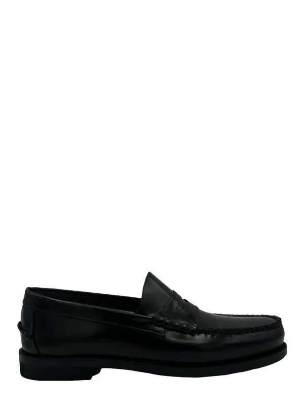 THE SHARP CORNER Leather Oxford Loafer - Black
