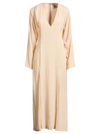 SEMICOUTURE Midi Flared Dress - White