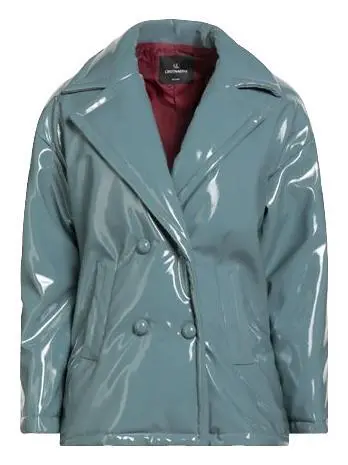 CRISTINAEFFE Coated Double-breasted Jacket - Blue