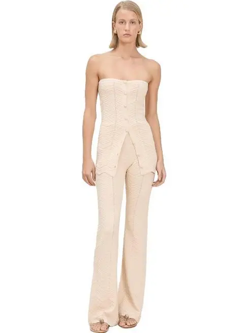 Devon Windsor Timmy Knit Pant - White