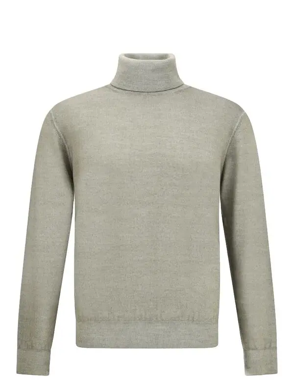 CRUCIANI Wool Turtleneck Knitwear - Green
