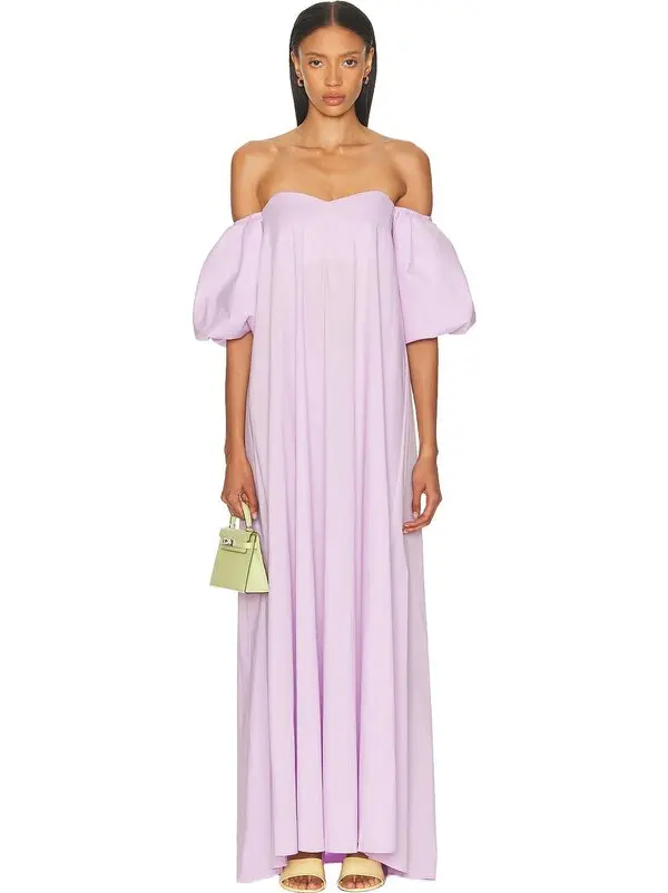 Caroline Constas Palmer Gown - Lavender