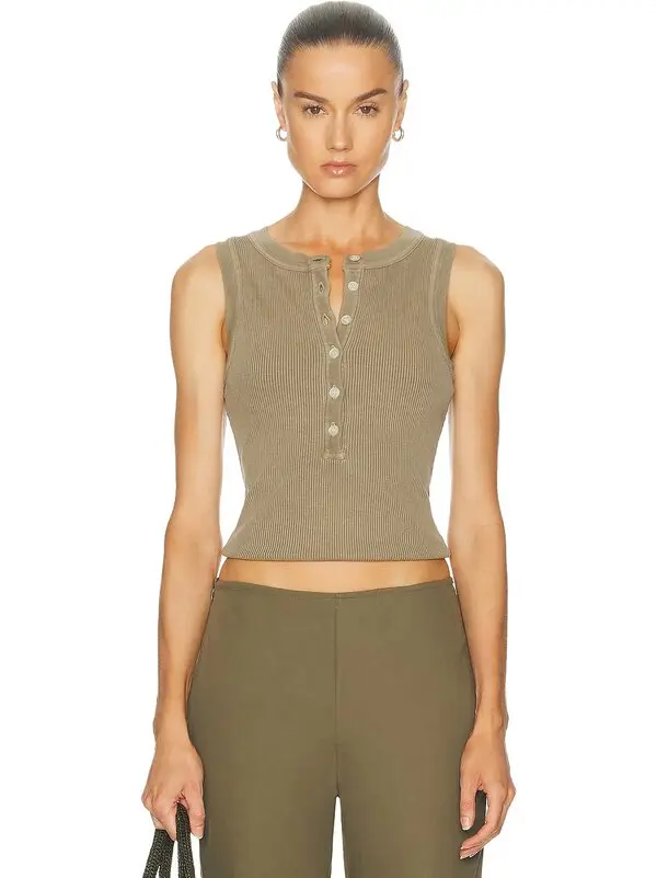 Citizens Of Humanity Caralyn Ribbed Tank - Reservoir