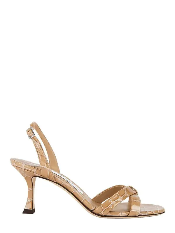 JIMMY CHOO Elsy 70 Sandal - Chai