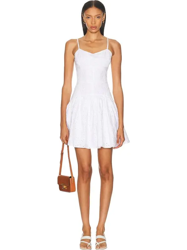 Polo Ralph Lauren Eyelet Mini Dress - White
