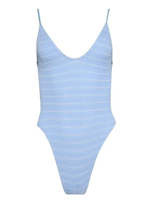 Bond Eye Everly Striped One Piece - Light  Blue