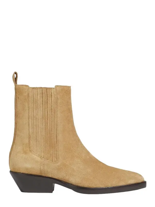Isabel Marant Delena Suede Ankle Boots - Sand