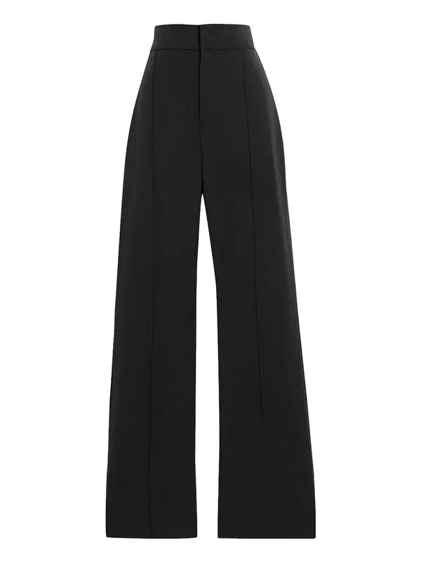 Isabel Marant Sorokia Lyocell-blend Straight-leg Pants - Black