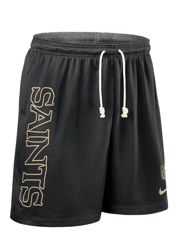 Nike New Orleans Saints Sideline Reversible Nfl Shorts - Black