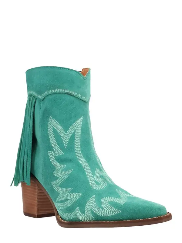 DINGO Wild Sage Western Boots - Green