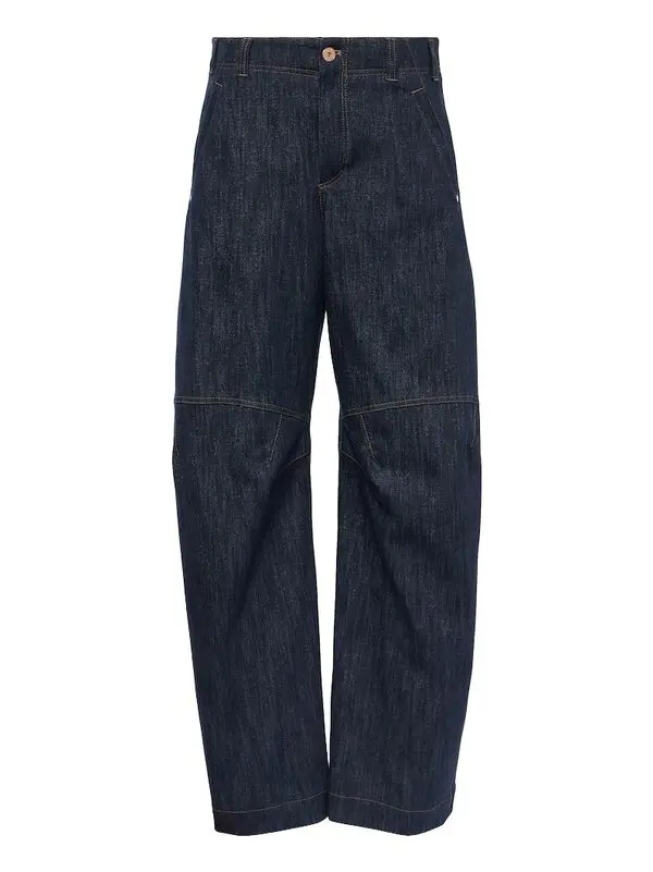 Brunello Cucinelli High-rise Wide-leg Jeans - Blue