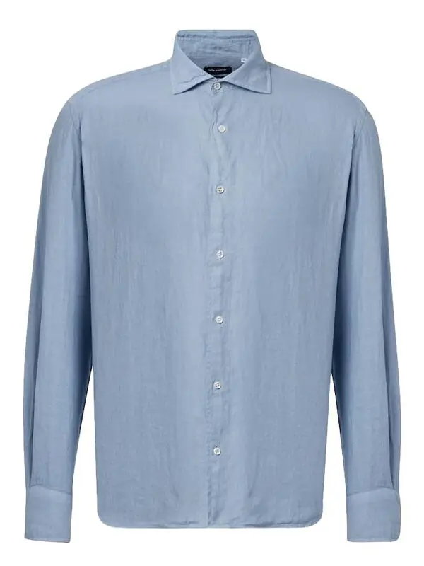 Thom Sweeney Linen Shirt - Blue